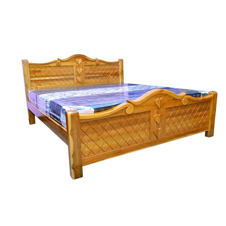 Teak wood king size Cot - Sri Ganesan Furniture
