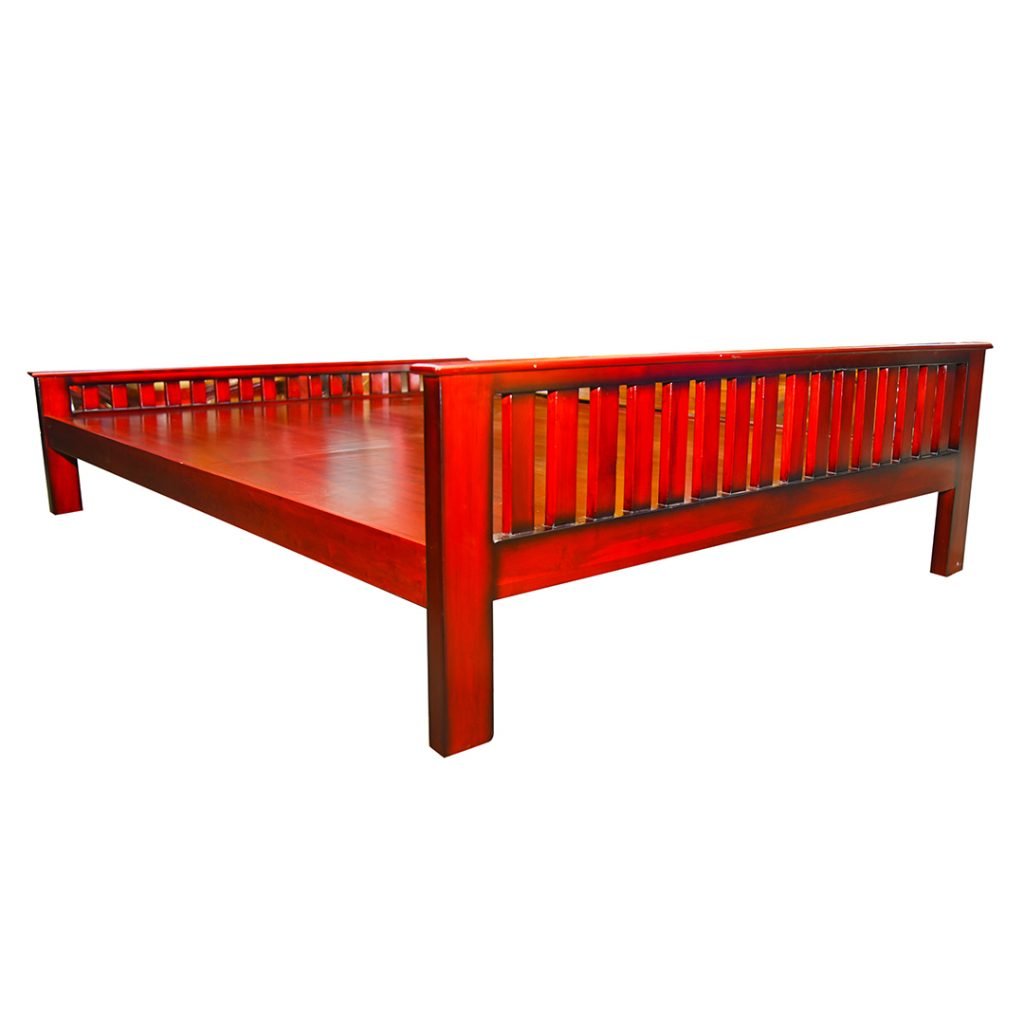 Low height wooden cot - Sri Ganesan Furniture